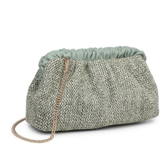 Moda Luxe | Bags | Moda Luxe Delvina Medium Clutch Bag Sage | Poshmark